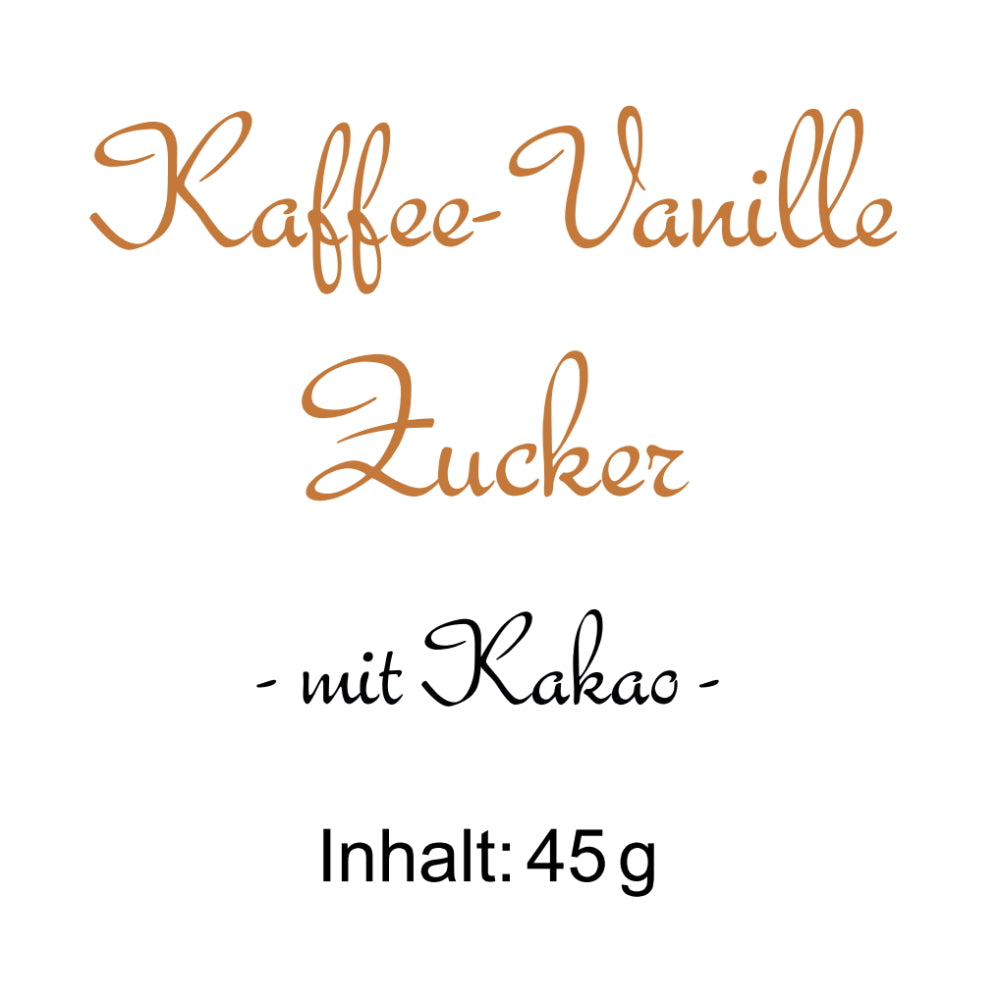 Harzer Kaffee Vanille Zucker mit Kakao - handmade